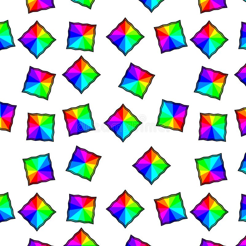 Rainbow square stock illustration. Illustration of pattern - 208561447