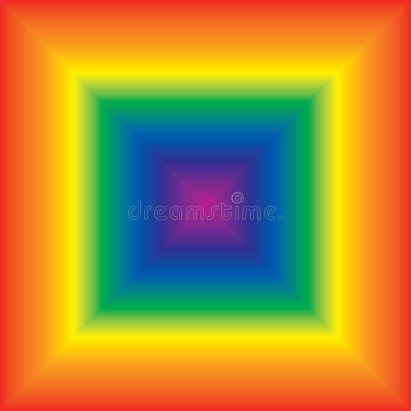 Rainbow square 2 stock vector. Illustration of pattern - 133342550