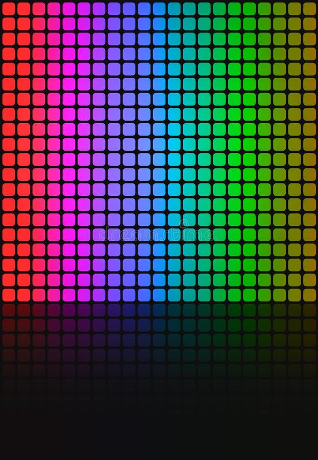 Rainbow Squares Grid Layout Stock Illustration - Illustration of modern ...