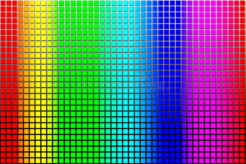 Rainbow Squares stock illustration. Illustration of colours - 38756486