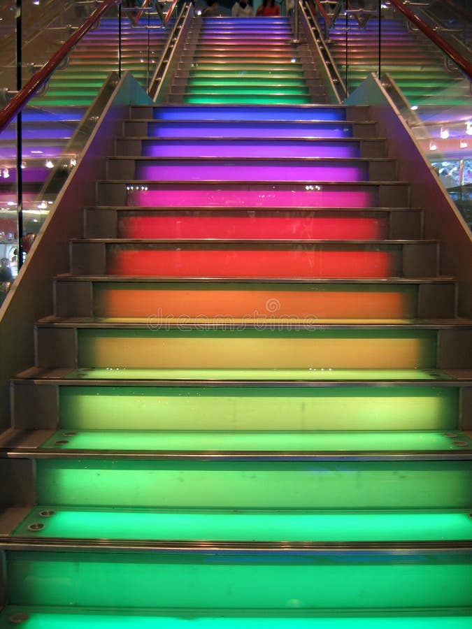 Rainbow Color Network Cables Stock Photo - Image of data, connection ...