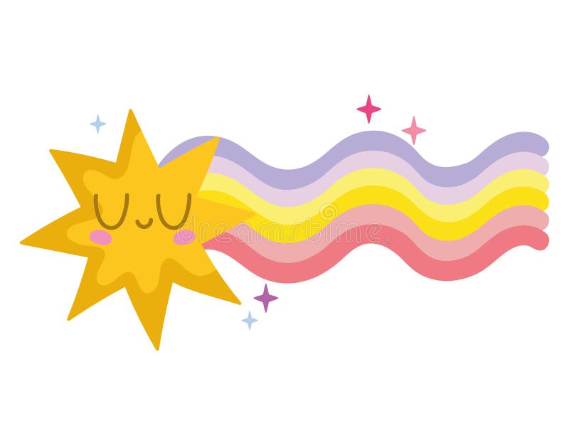 Rainbow star spring stock vector. Illustration of love - 272029387