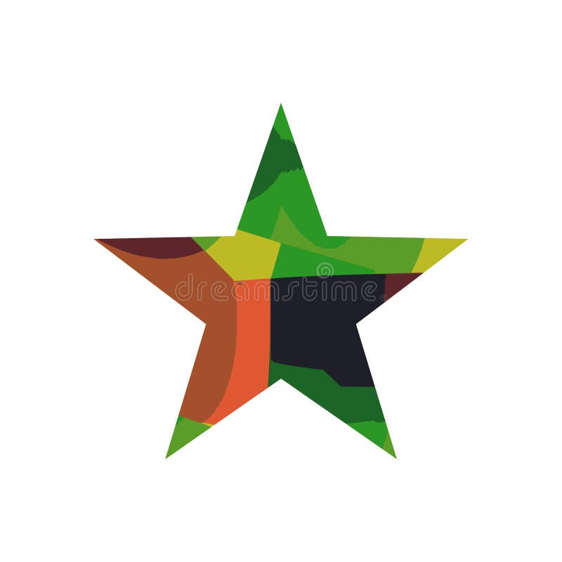 Colorful star symbol stock illustration. Illustration of abstract ...