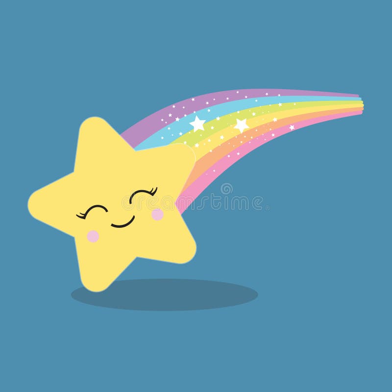 Rainbow star 01 stock vector. Illustration of vectors - 197987835