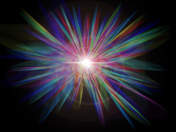 Rainbow StarBurst stock illustration. Illustration of colour - 597404