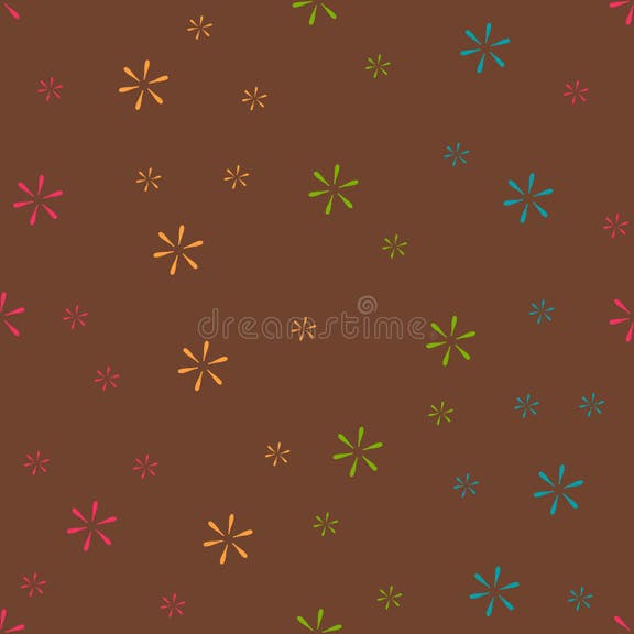 Rainbow Starburst Repeating Pattern Tile Stock Illustration ...