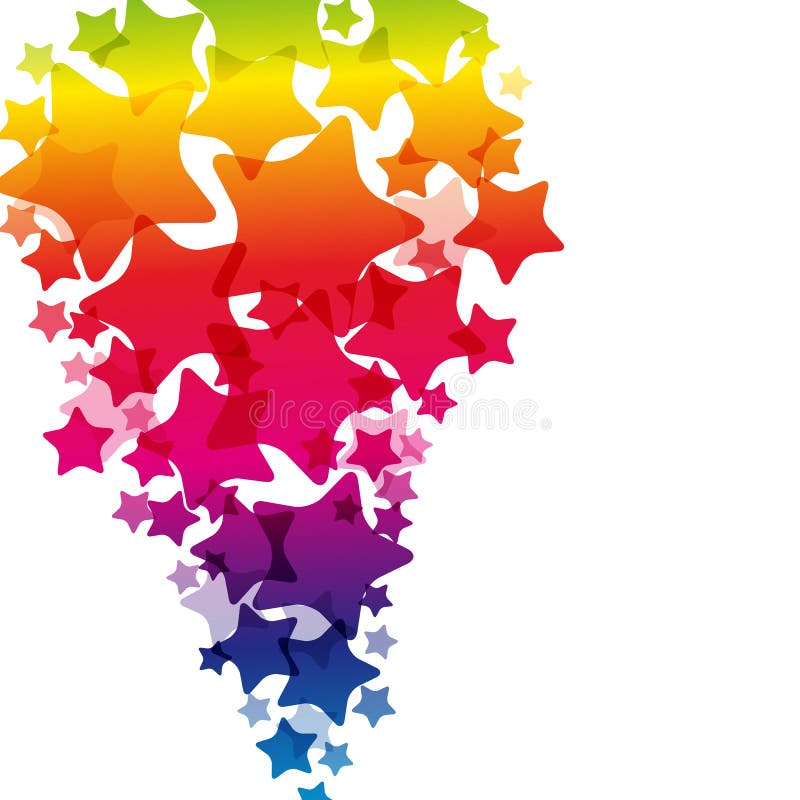 Rainbow Stars Border, Texture, Carnival Bright Decoration Card Stock ...