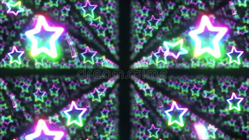 Rainbow Stars Falling. Sparkle Bright Star. Multicolor. Abstract ...
