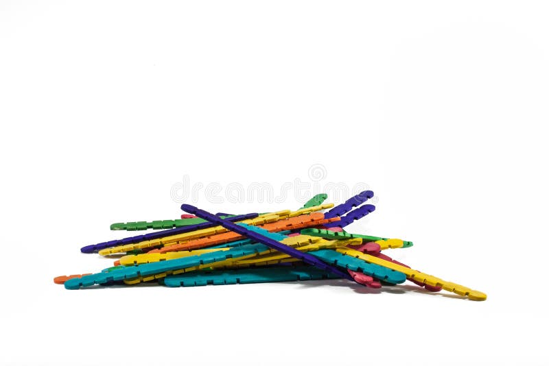 Rainbow sticks group stock photo. Image of wood, joiner - 30866582