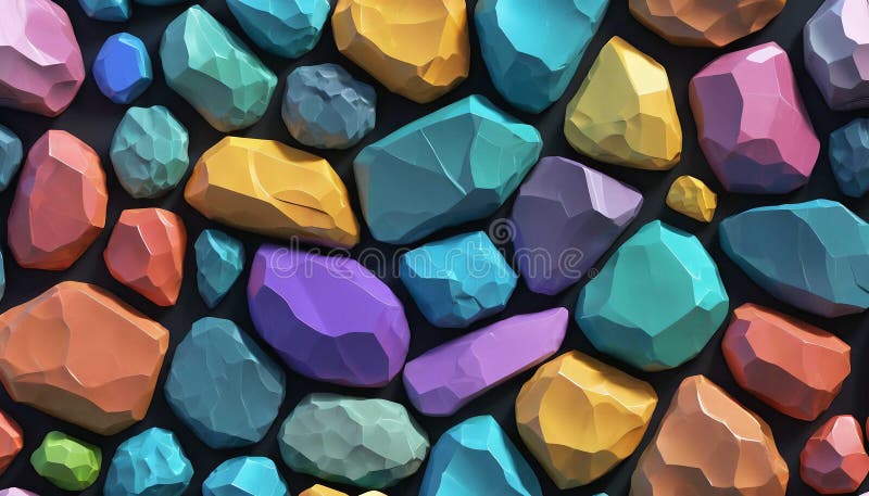 Rainbow Stone Textures for 3D Abstract Art and Motion Graphics Stock ...