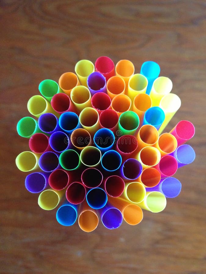 Rainbow Straws stock image. Image of green, straws, straw - 46000227