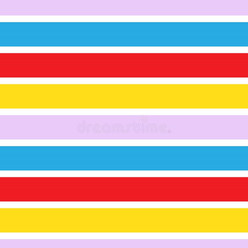 Rainbow Stripe Seamless Pattern Background in Horizontal Style Stock ...