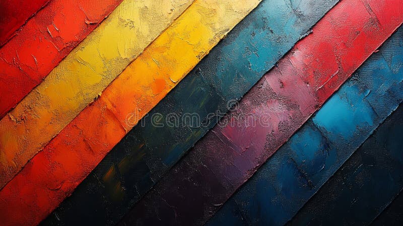 Rainbow Stripes Abstract High Contrast Texture Vibrant Textured Rainbow ...