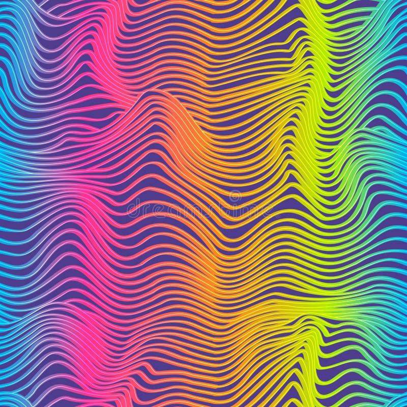Rainbow Stripes Seamless Pattern Stock Vector - Illustration of pattern ...