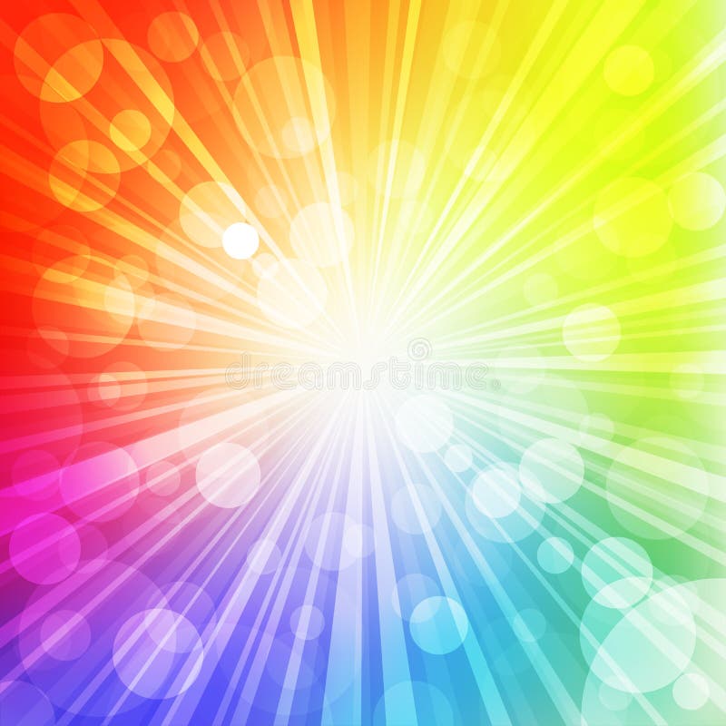 Rainbow sun stock vector. Illustration of sparkle, nature - 18152115