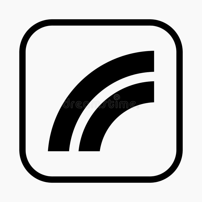 Rainbow and sun line logo. stock vector. Illustration of creative ...