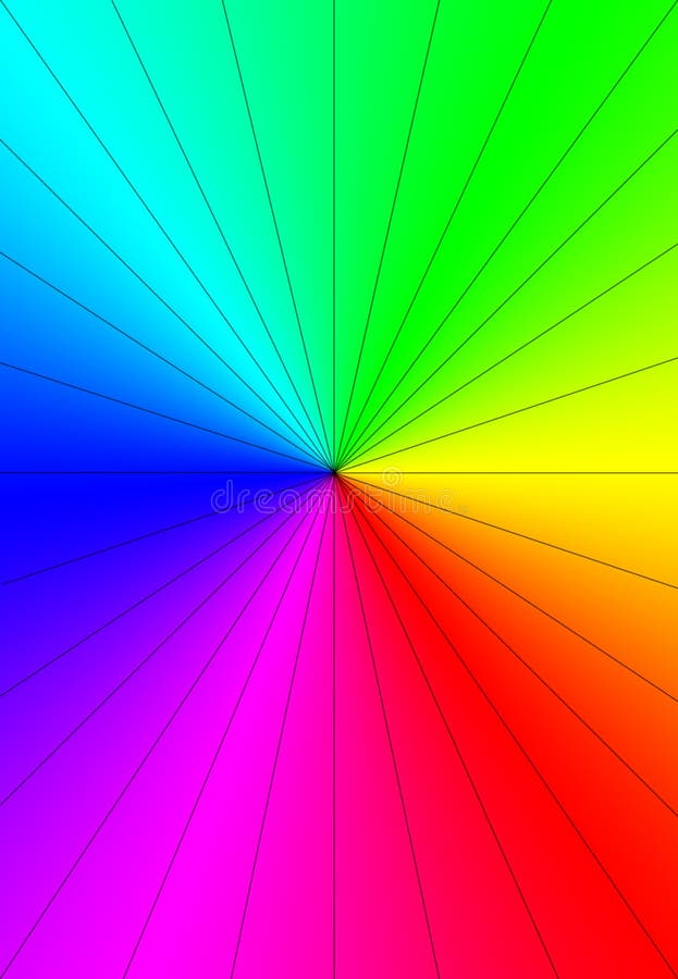 Rainbow sunburst stock vector. Illustration of stars, magic - 9448981