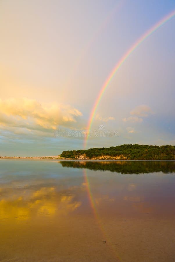 Rainbow Sunrise stock photo. Image of landscape, clouds - 17037344