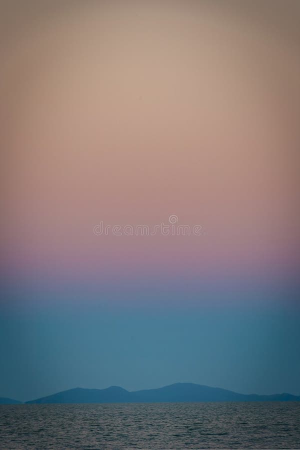 Rainbow Sunset Blue Purple Pink in the Sky Stock Photo - Image of ...