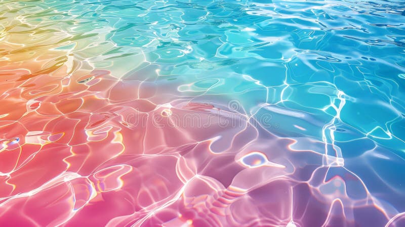 Rainbow Swimming Pool Water Texture, Bright and Airy in Rainbow Colors ...