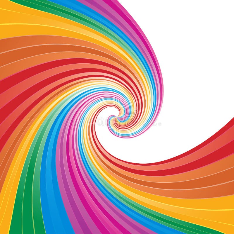 Rainbow swirl design stock vector. Illustration of read - 14598790