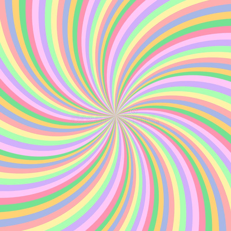 Rainbow Swirl Background. Radial Pastel Rainbow of Twisted Spiral ... Rainbow Swirl Background. Radial Pastel Rainbow of Twisted Spiral ...