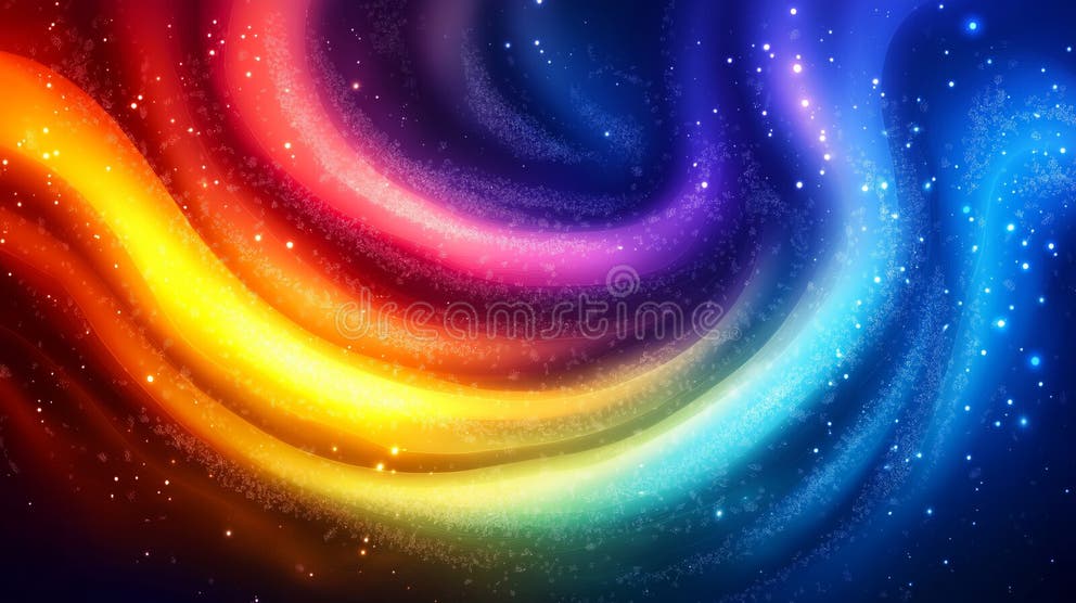 Rainbow Swirl Background. Rainbow Trippy Psychedelic Wallpaper Stock ...
