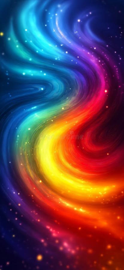 Rainbow Swirl Background. Rainbow Trippy Psychedelic Wallpaper Stock ...