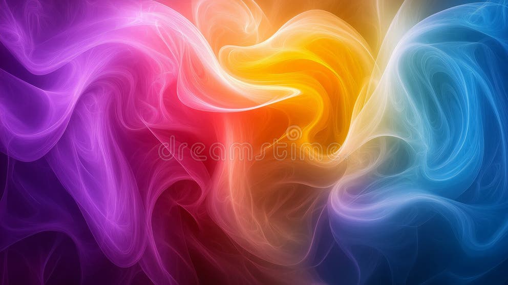 Rainbow Swirl Background. Rainbow Trippy Psychedelic Wallpaper Stock ...