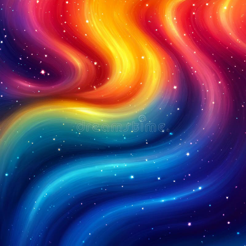 Rainbow Swirl Background. Rainbow Trippy Psychedelic Wallpaper Stock ...
