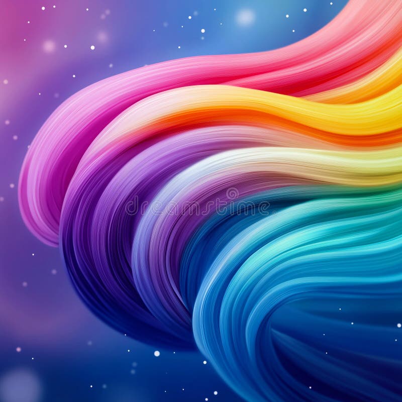 Rainbow Swirl Background. Rainbow Trippy Psychedelic Wallpaper Stock ...