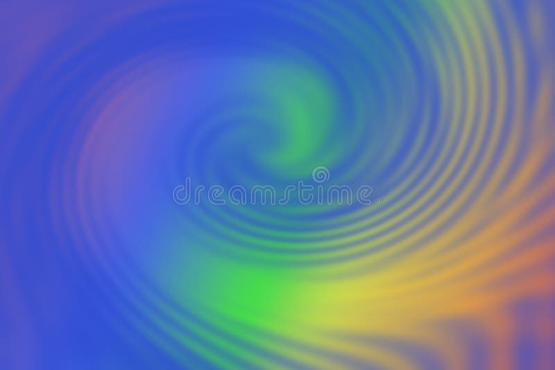 A Rainbow Swirl Effect Spiral Gradient Overlay Ocean Color Illustration ...