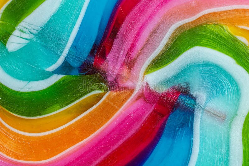 Rainbow Swirl Lollipop Texture. Multicolored Abstract Full-frame ...