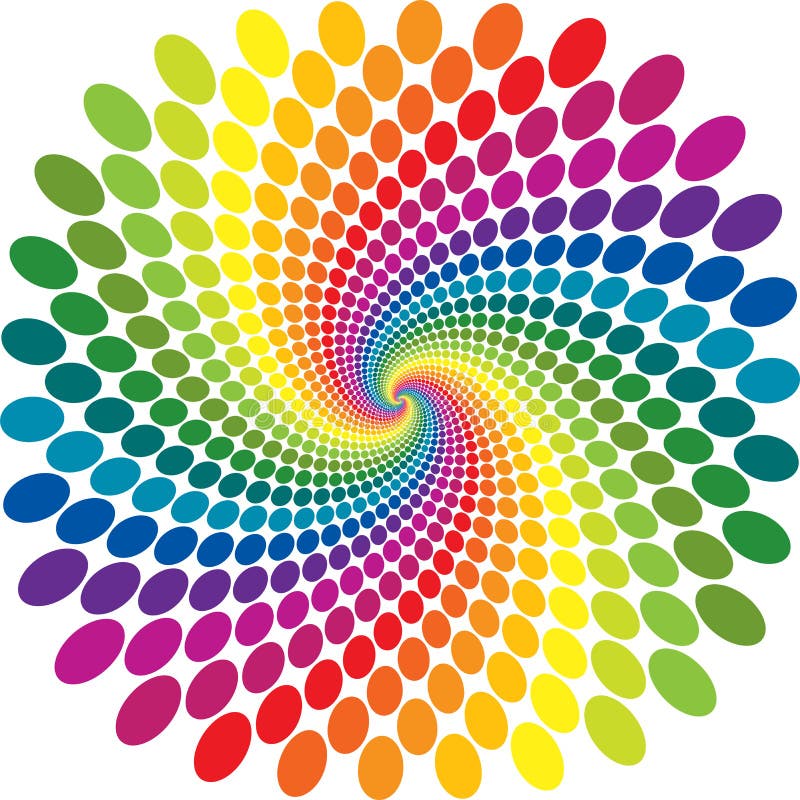 Rainbow Swirl Vector Abstract Stock Vector - Illustration of decoration ...