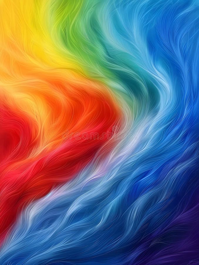 Rainbow Swirls Abstract Backdrop for Graphic Design, Gradient Texture ...