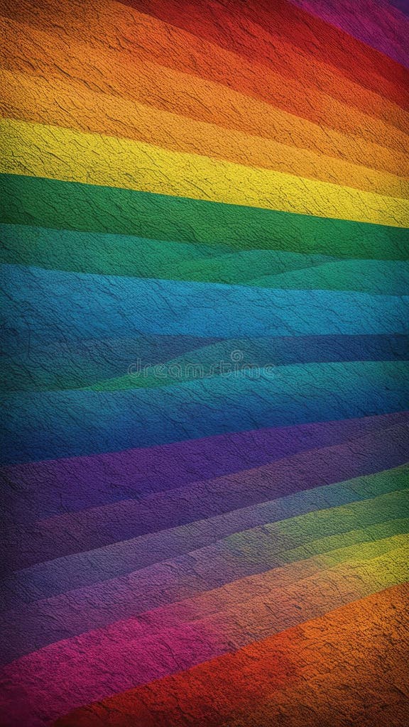 Rainbow Textured Background with Layered Wavy Pattern and Rough Surface ...