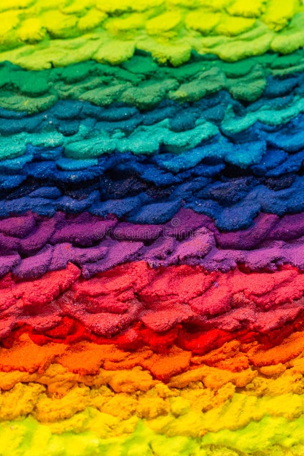 Rainbow Textured Colorful Abstract Paint Background Stock Image - Image ...