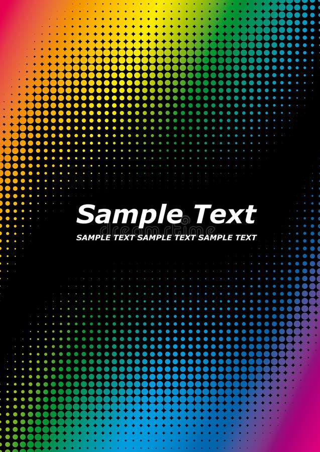 Rainbow title page stock vector. Illustration of color - 10557742