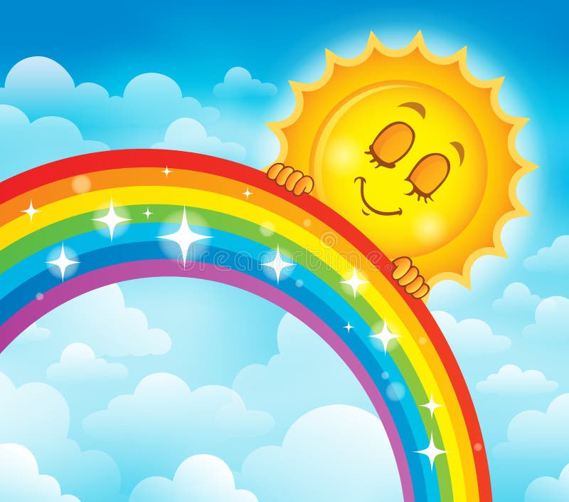 Rainbow topic image 9 stock vector. Illustration of abstraction - 69392477