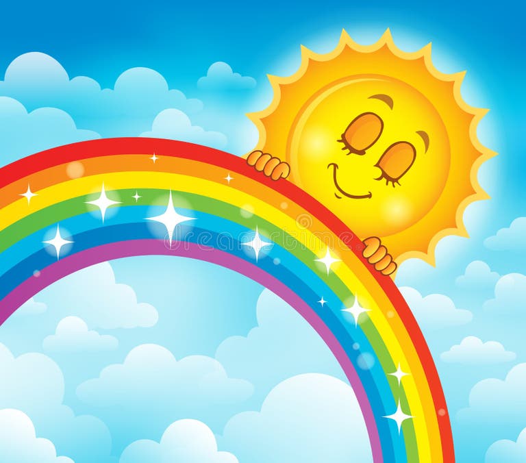 Rainbow topic image 9 stock vector. Illustration of abstraction - 69392477