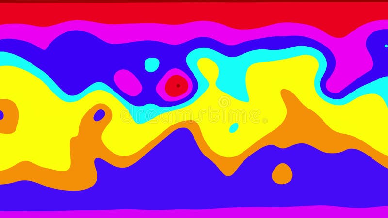 Rainbow Transition Animation with Fluid Simulation. Stock Video - Video ...