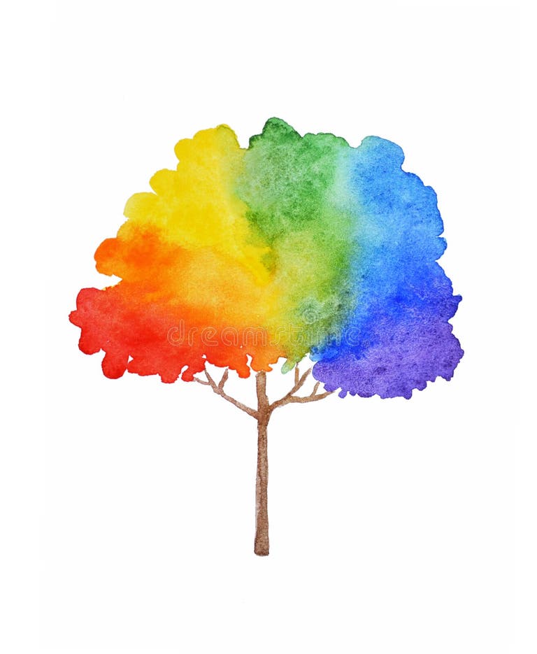 Rainbow Tree White Stock Illustrations – 7,269 Rainbow Tree White Stock ...