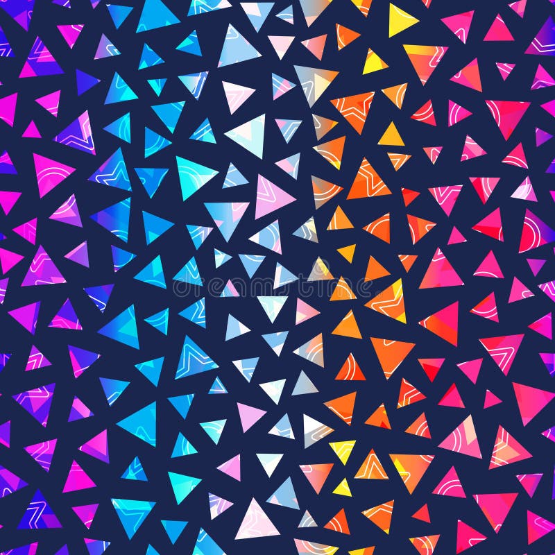 Rainbow Triangle Seamless Texture Stock Vector - Illustration of ...