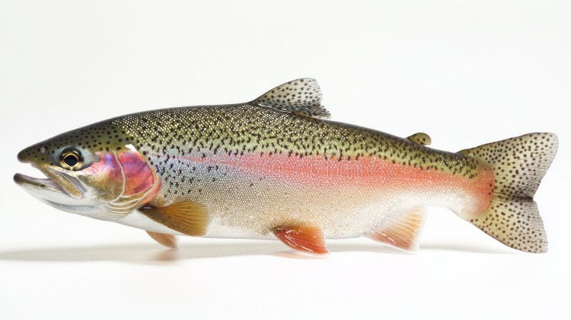 Rainbow Trout Recognized for Its Vibrant Colors and Distinct Patterns ...