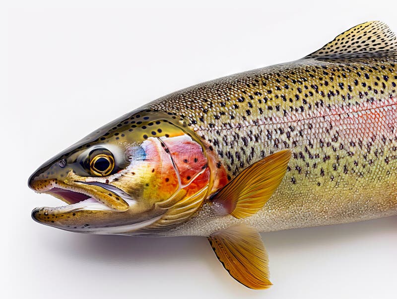 Rainbow Trout Shown White Background Stock Photos - Free & Royalty-Free ...