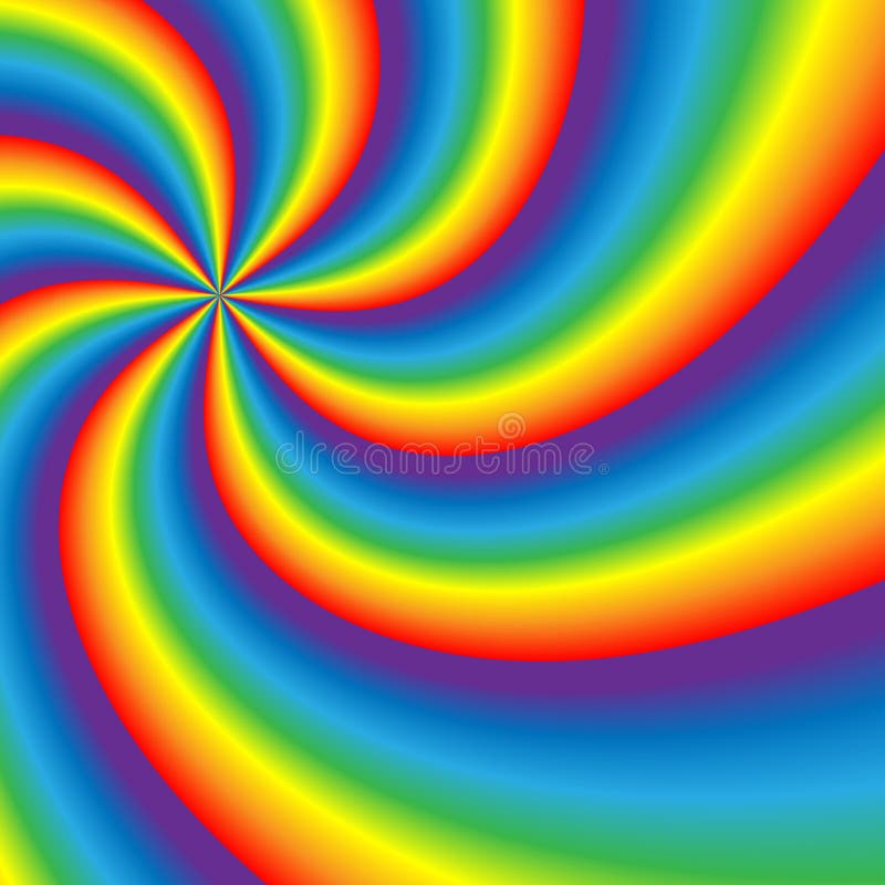 Rainbow Twister stock vector. Illustration of shape, abstract - 63686712