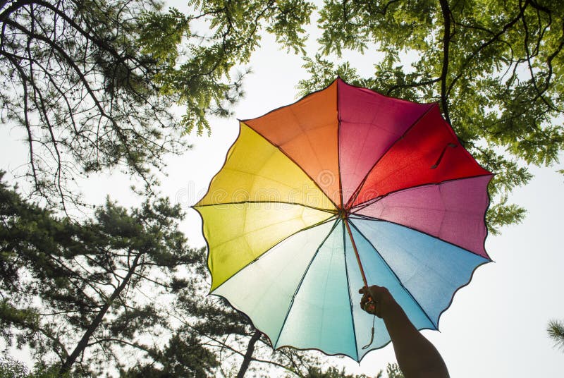 Umbrella is a Tool Used To Protect People from Rain and Sun Stock Photo ...