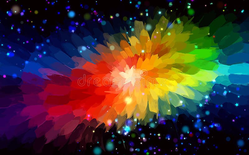 Rainbow Universal. Vector Version Stock Illustration - Illustration of ...