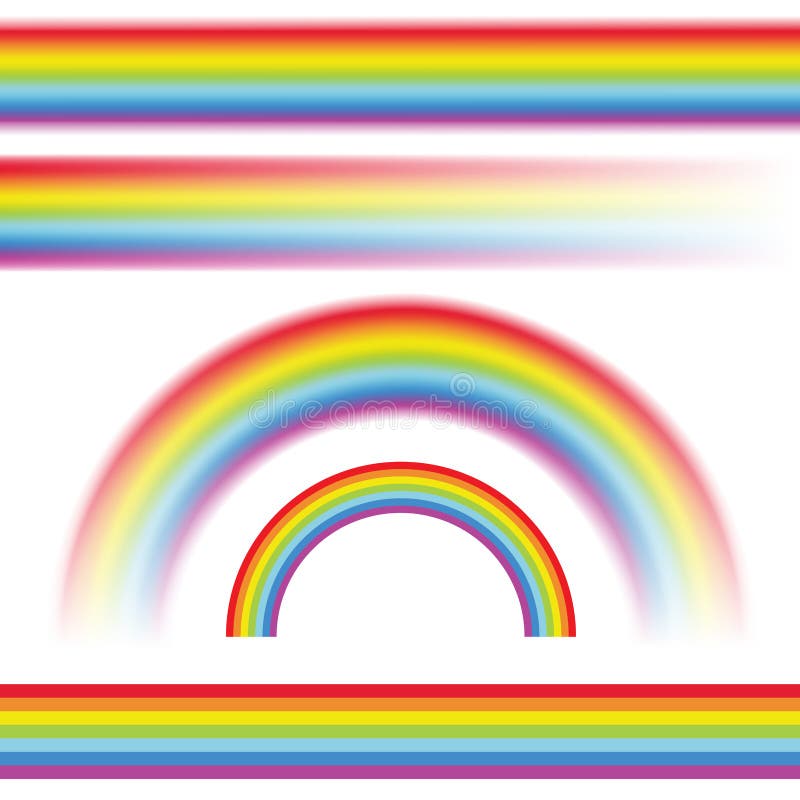 Blue sky with rainbow stock vector. Illustration of environment - 57278143