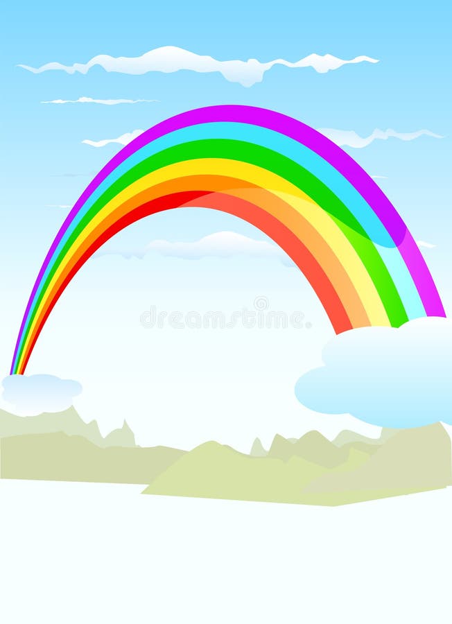 Colorful Rainbow Vector Illustration Stock Vector - Illustration of ...